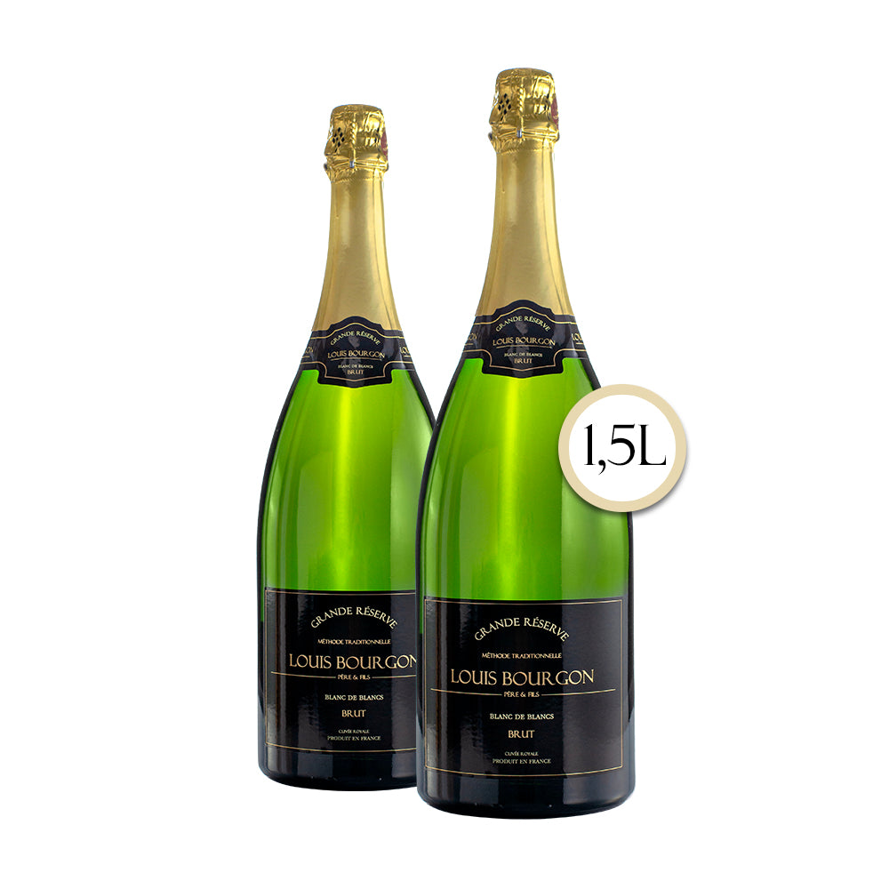 Pack 2 Garrafas Louis Bourgon Grande Réserve Blanc de Blancs Brut Magn